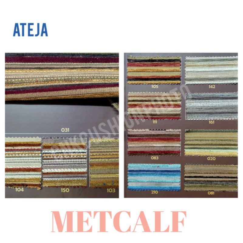 Jual BAHAN KAIN ATEJA FABRIC INTERIOR - METCALF (SOFA, JOK, BANTAL ...