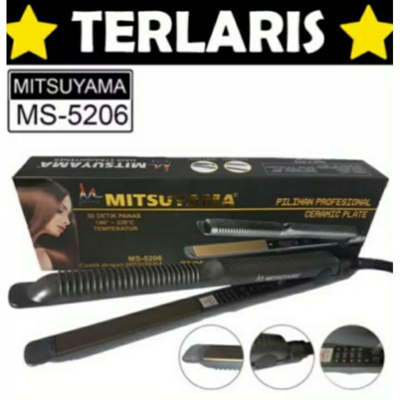 Jual Alat catok rambut lurus MITSUYAMA ORIGINAL MS 5206 catokan keramik ...