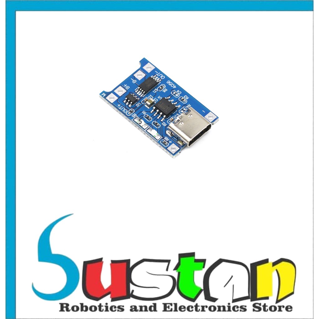 Jual TP4056 5V 1A USB Type C Lithium 18650 Battery Charging with ...