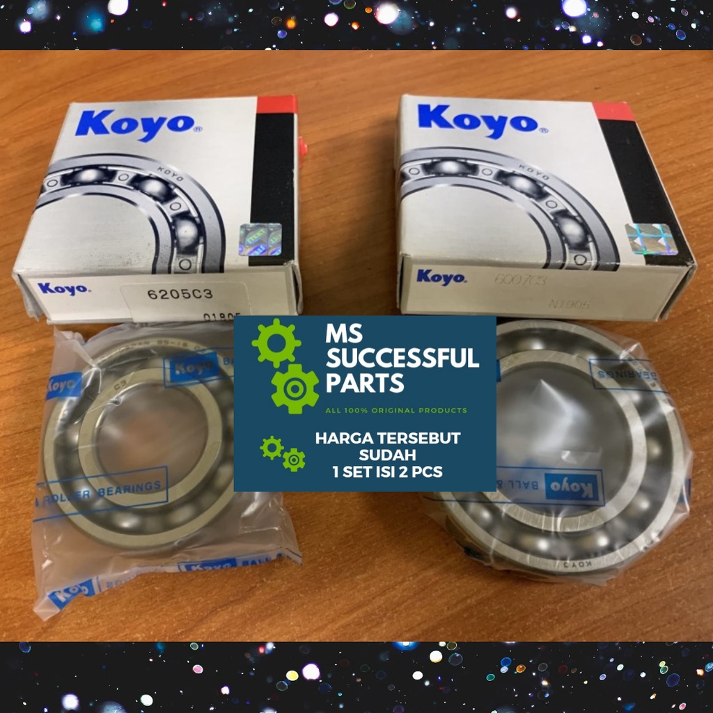 Jual BEARING KRUK AS HONDA BEAT 6205 C3 6007 C3 SET KOYO JAPAN | Shopee Indonesia