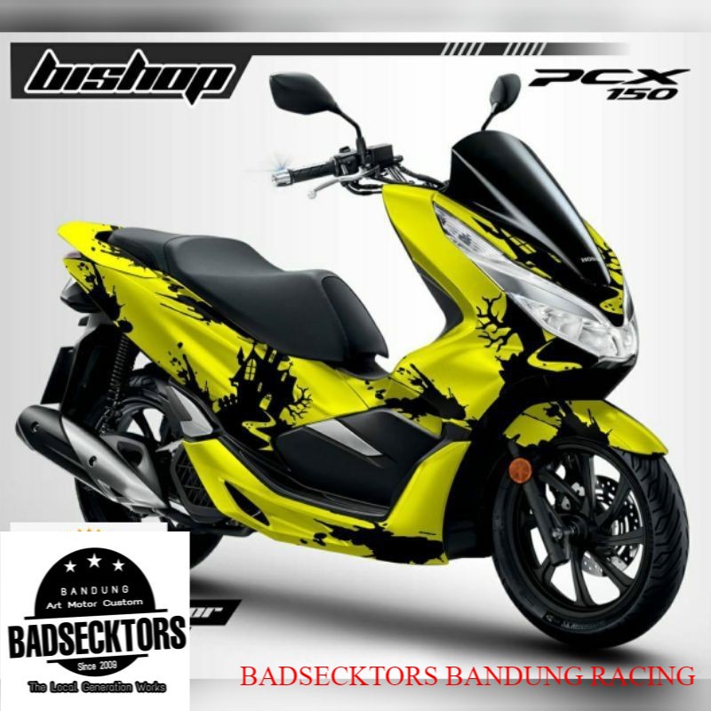 Jual Decals Honda PCX 150 Motif Kuning Grafis keren | Shopee Indonesia