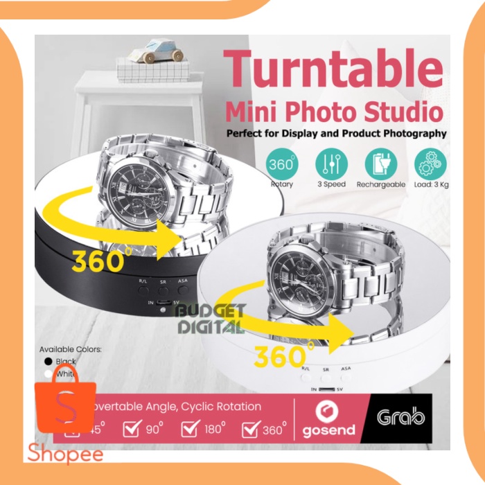 Jual Rotating Display Stand - 360 Rotary Display Base Adjustable ...