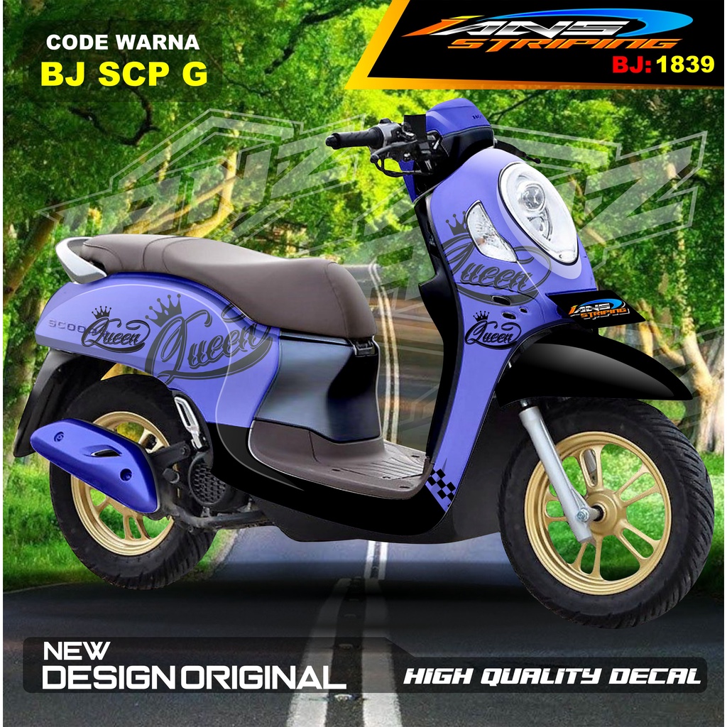 Jual VARIASI STICKER MOTOR SCOOPY FULL BODY / STIKER SCOOPY FULL BODY ...