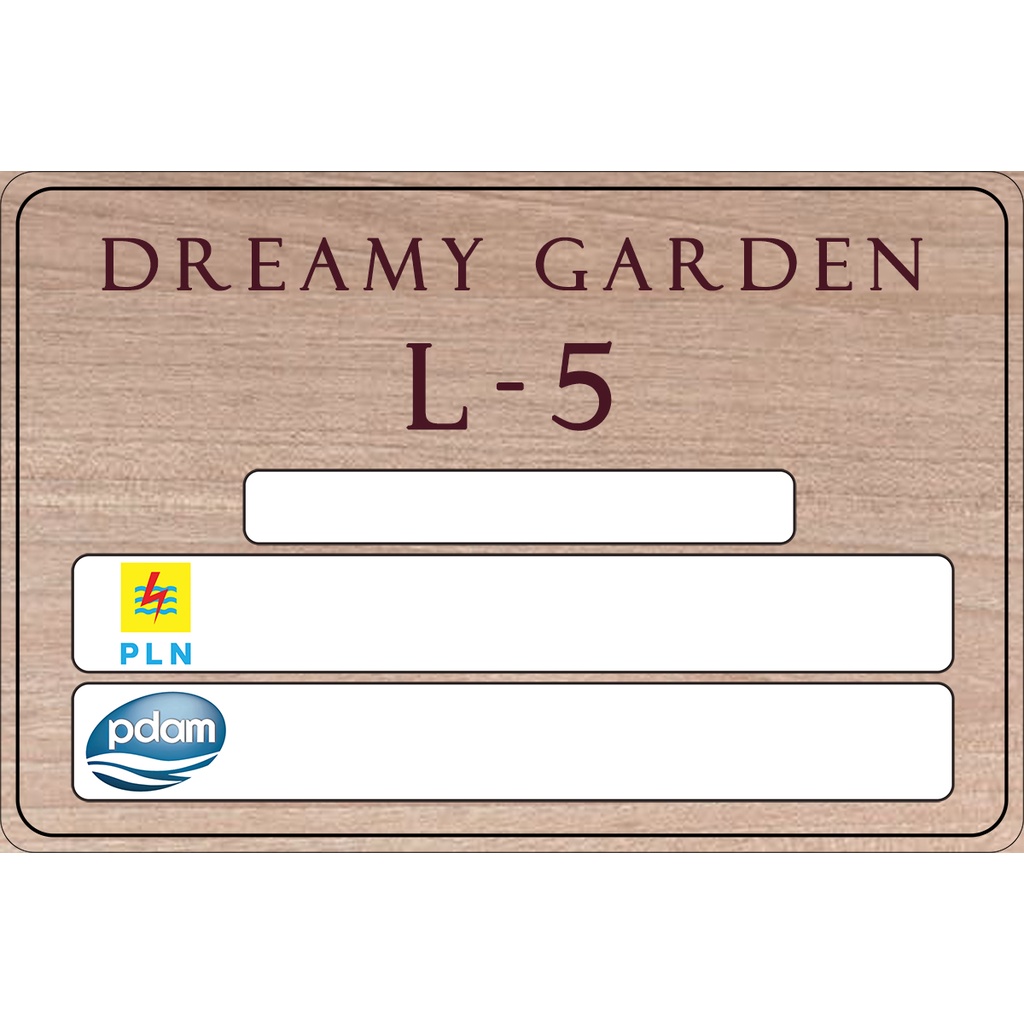 Jual Papan Meter PLN PDAM dengan Alamat Persegi | Shopee Indonesia