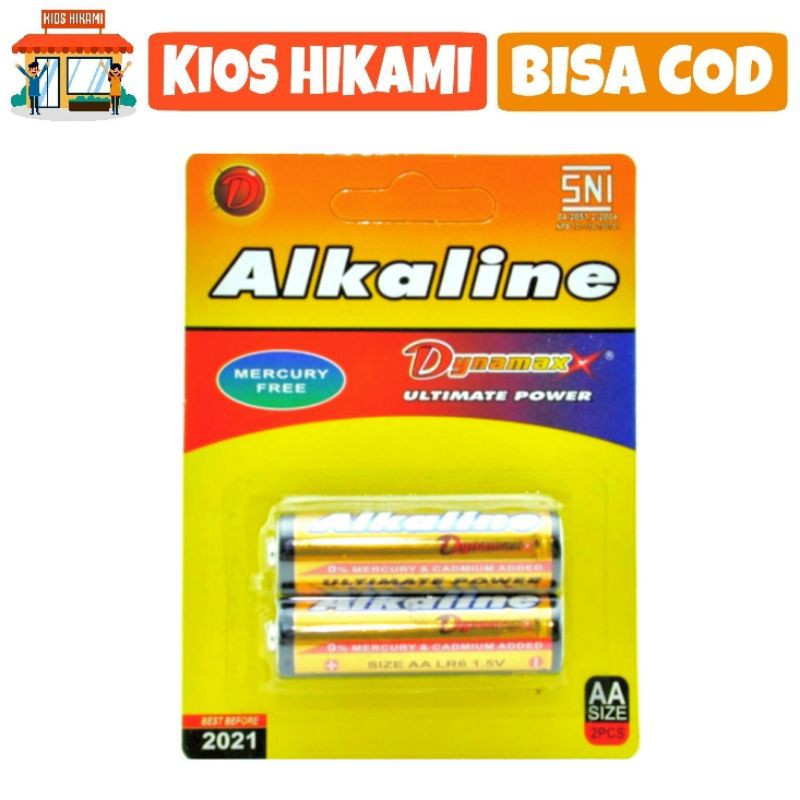 Jual Battery Aa Alkaline Dynamax 1 5volt Baterai Kualitas Sni Isi 2