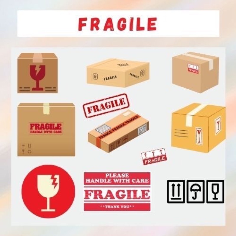 Jual FRAGILE stickers | aesthetic stickers fragile series ( 11 pc ...