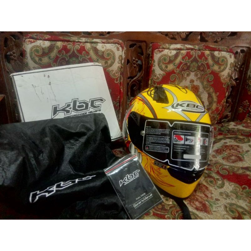 Jual Helm KBC V barong yellow | Shopee Indonesia