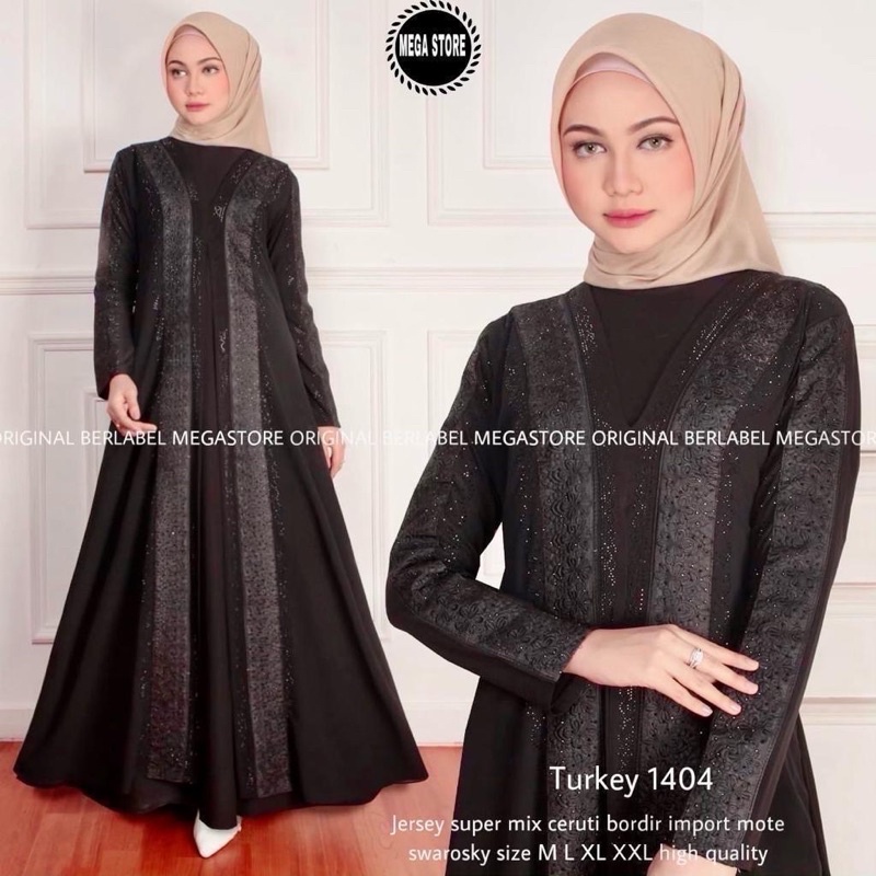 Jual Gamis Turkey 1404 Hawa #335 Dress Busana Muslimah By Original Mega ...