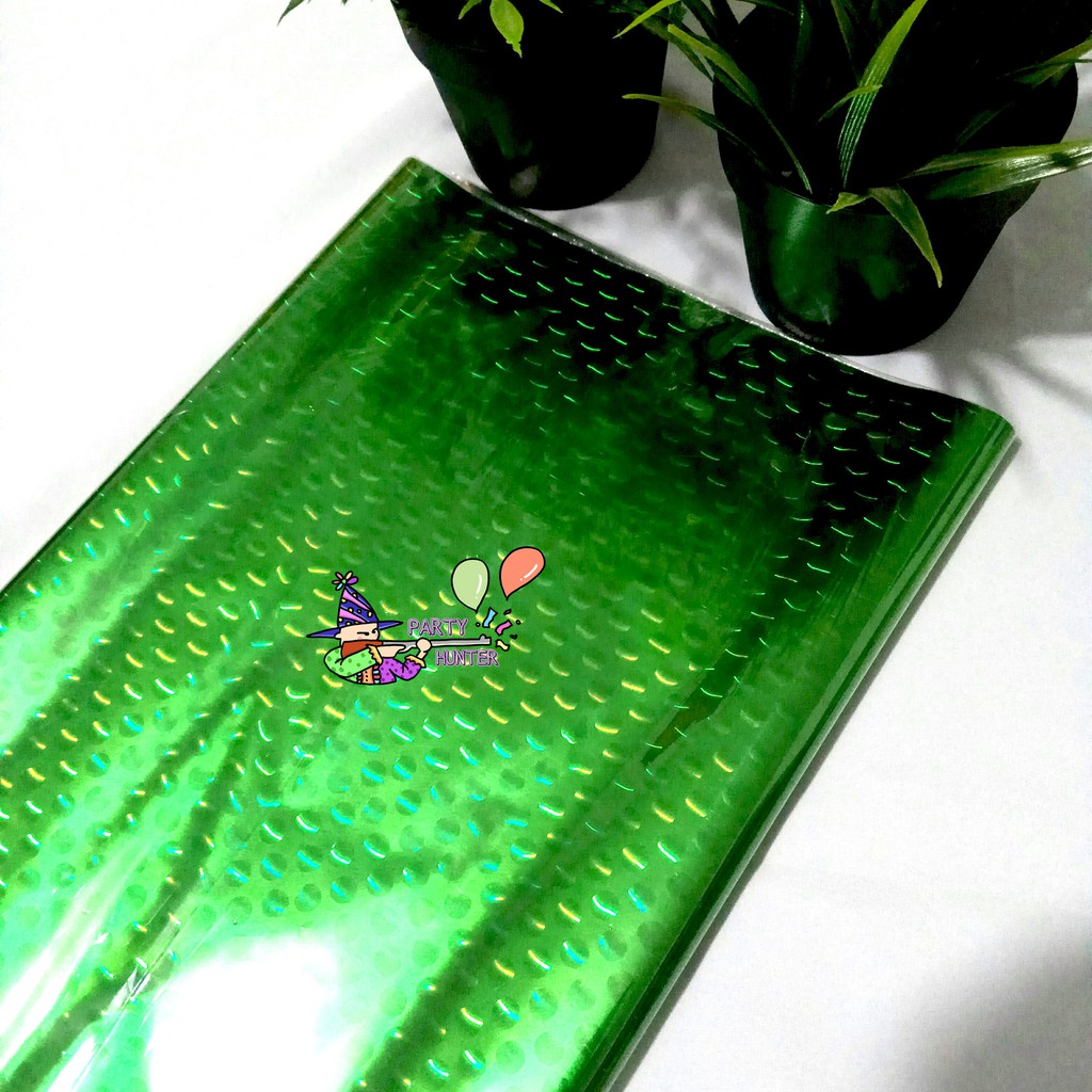 Jual Kertas Kado Hologram Mengkilap 3D Plastik Kilap Motif (5pcs) tipe ...