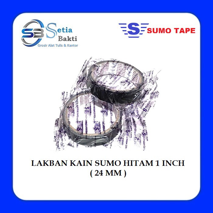 Jual SUMO TAPE - Lakban Kain Jilid 1 Inch Hitam - 1 Pcs | Shopee Indonesia