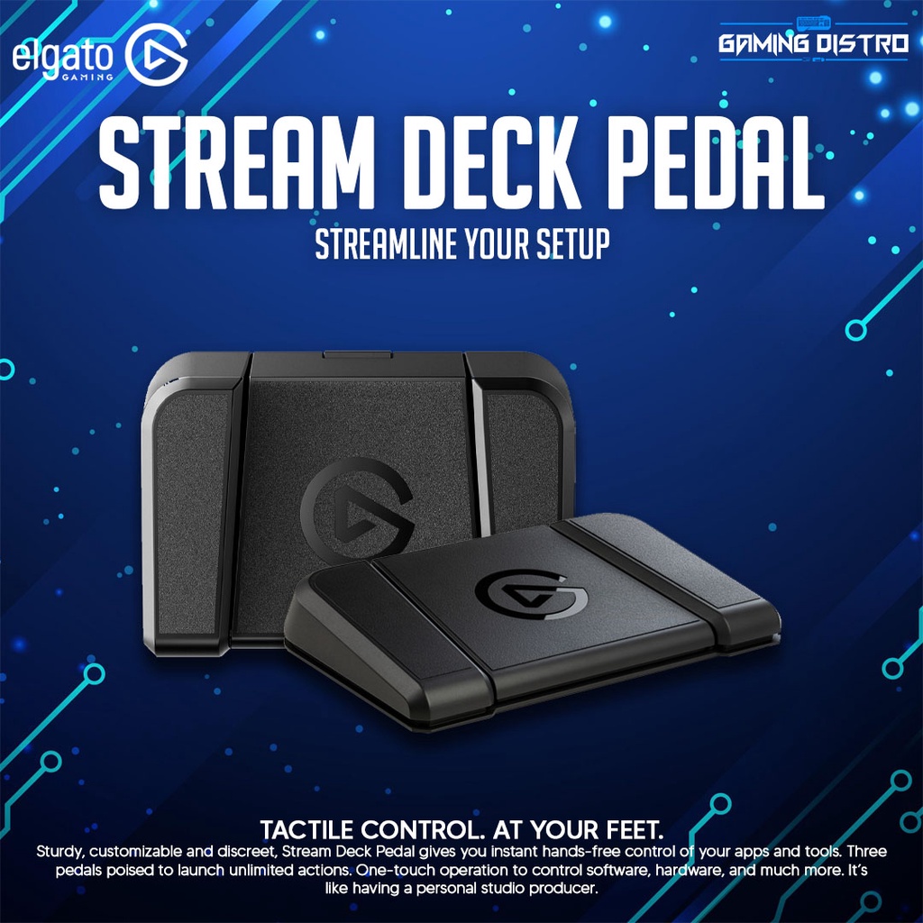 Jual Elgato Stream Deck Pedal - Features 3 Customizable Pedals | Shopee ...