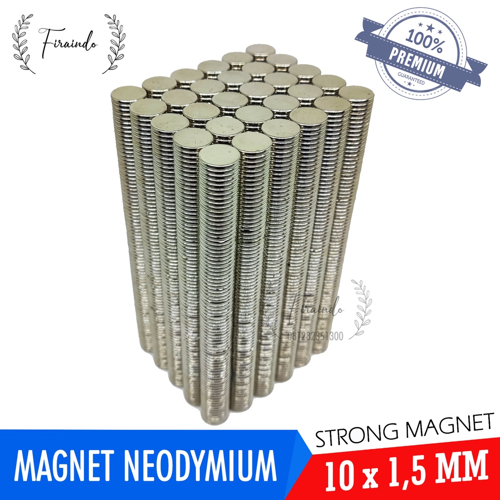 Jual MAGNET Bulat Strong Super Kuat Neodymium Neodimium Koin 10mm x 1 ...
