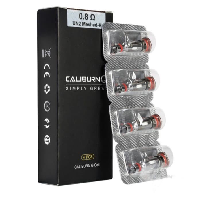 Jual COIL CALIBURN G UN2 MESHED-H 0.8 OHM AUTHENTIC BY UWELL ISI 4 PCS ...