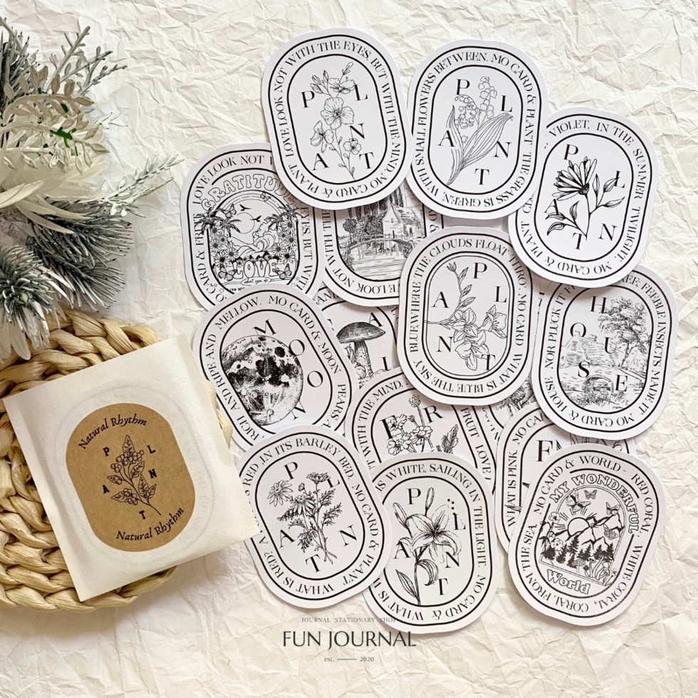 Jual NATURAL RHYTHM STICKER PACK UNTUK JURNAL JOURNAL PLANNING PLANNER ...