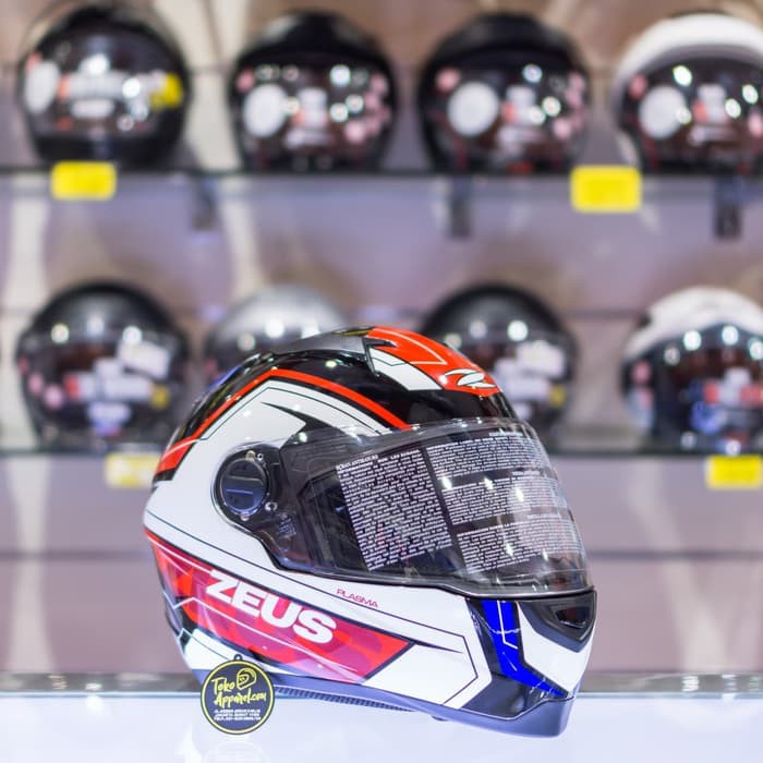 Jual HELM FULL FACE ZEUS ZS-811 PLASMA AL5 BLUE | Shopee Indonesia