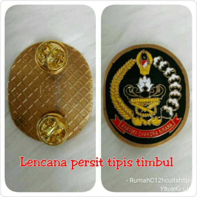 Jual lencana persit mupus tipis bahan kuningan | Shopee Indonesia