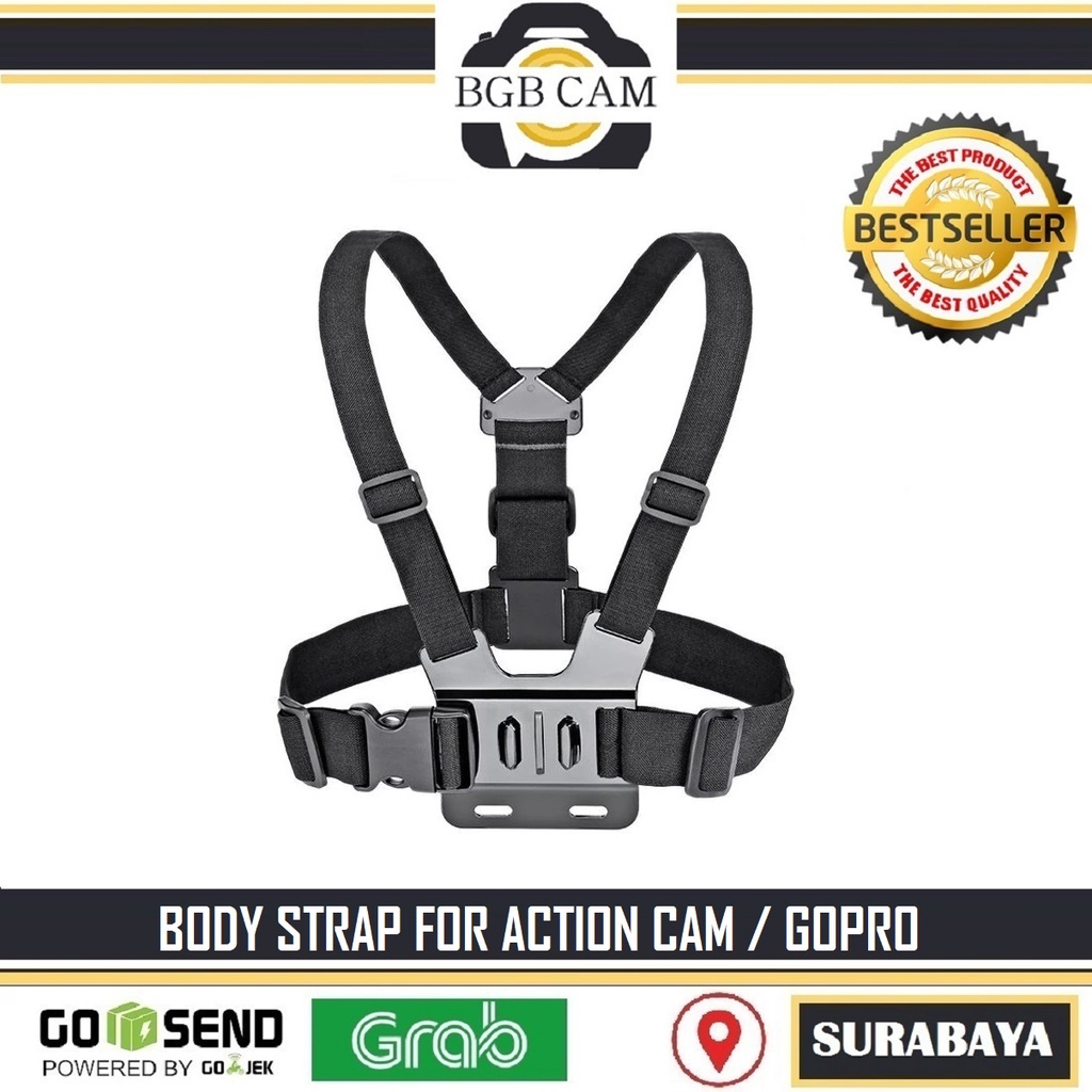 Jual Chest Strap for Action Cam / Gopro Body Strap Dada Kamera Action ...