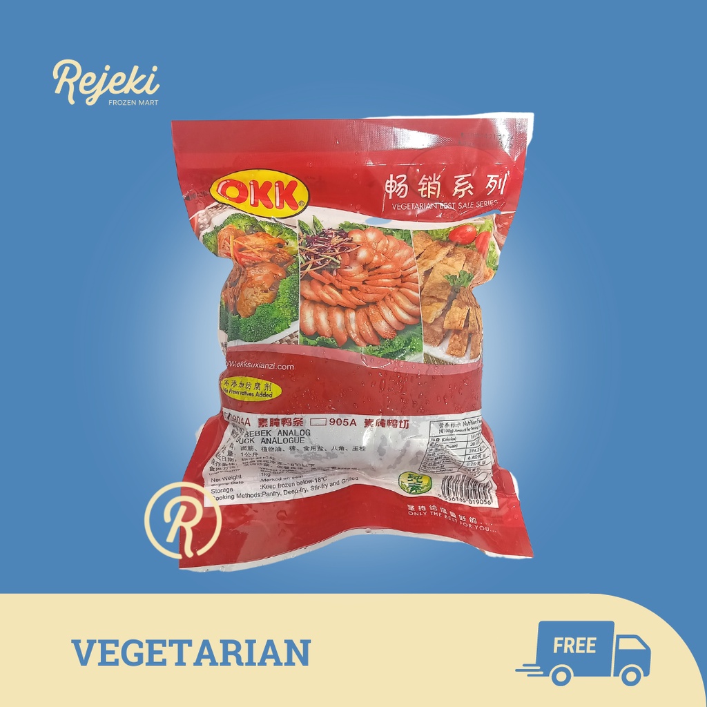 Jual OKK Mock Duck Bebek Vegan 1kg - Rejeki Frozen Mart | Shopee Indonesia