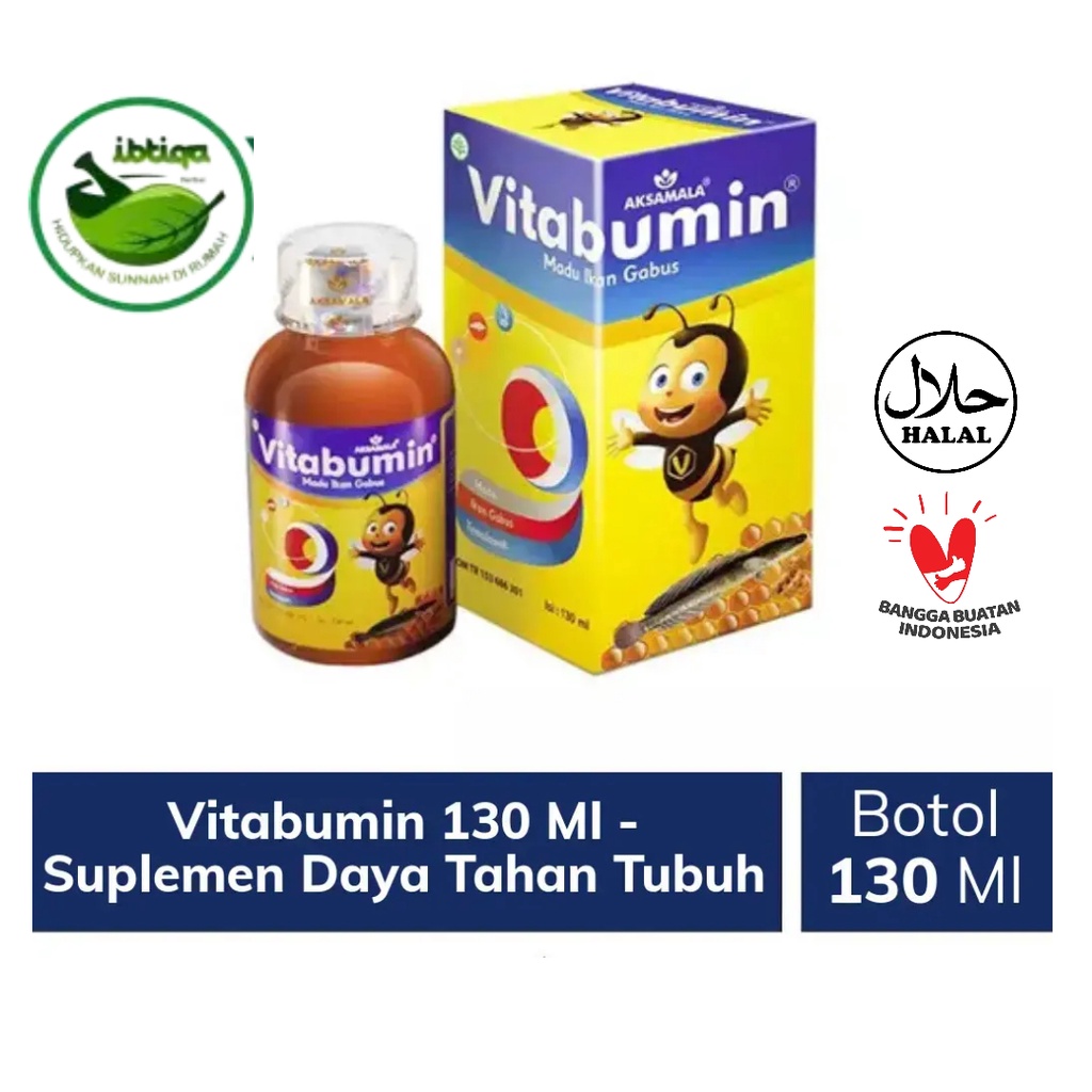 Jual Vitabumin Madu Ikan Gabus 130 ML - Albumin Untuk Tumbuh Kembang Si Kecil 100% Original ...