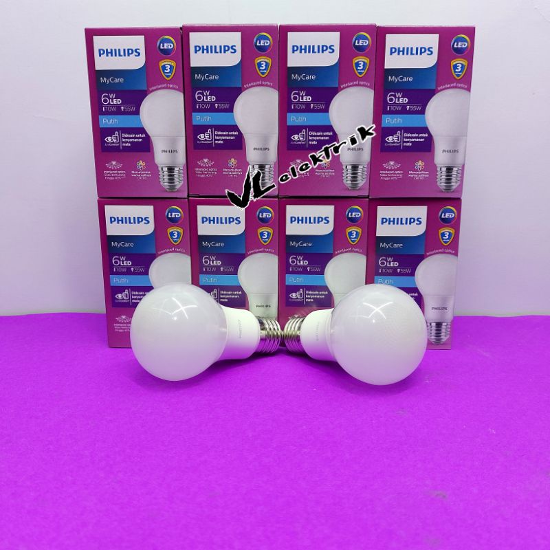 Jual LAMPU LED PHILIPS 6 WATT MyCARE | Shopee Indonesia