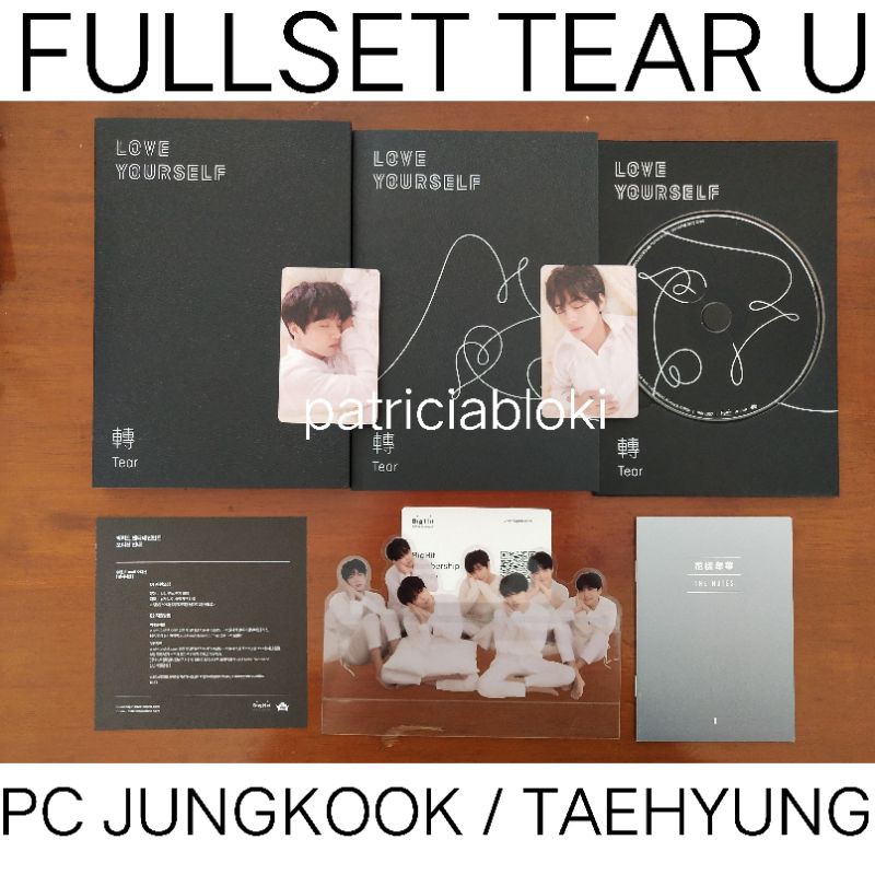 Jual FULLSET BTS Album Love Yourself Tear U ver Jungkook jk pc ...