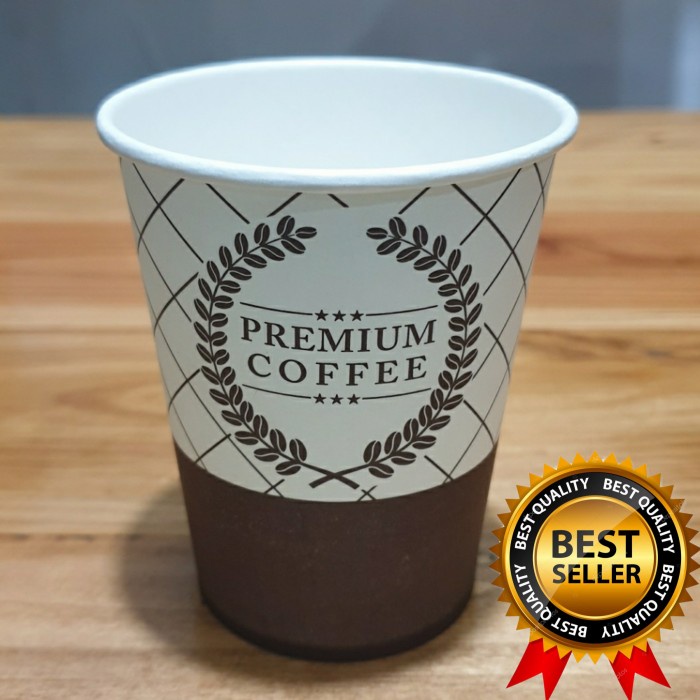 Jual Paper Hot Cup Premium Coffee 8 Oz 240 Ml ( 1 Dus : 1000 Pcs ) | Shopee Indonesia