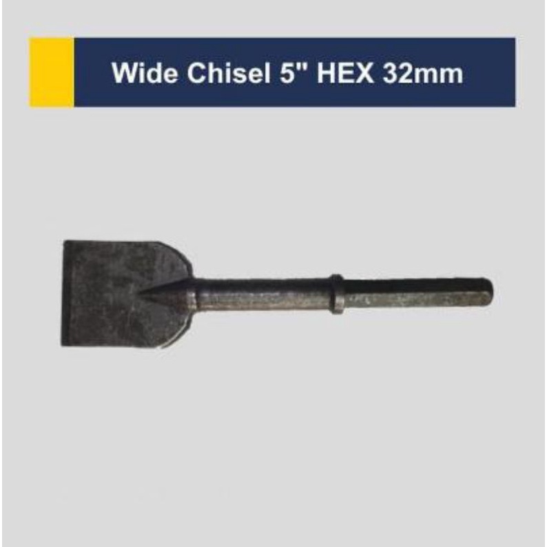 Jual Mata pisau jack hammer Asphalt Wide chisel 5" HEX 32mm 5inch | Shopee Indonesia