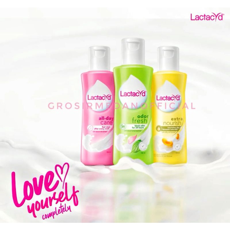 Jual LACTACYD FEMININE WASH - ALL DAY CARE - EXTRA NOURISH - ODOR FRESH | Shopee Indonesia