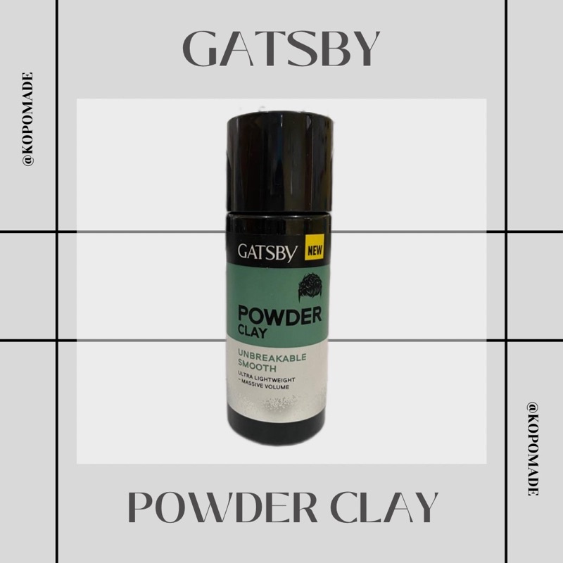 Jual Gatsby Powder Clay Unbreakable Smooth 20 Gram | Shopee Indonesia