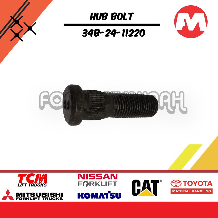 Jual JUAL BOLT HUB, BAUT RODA BELAKANG FORKLIFT KOMATSU | Shopee Indonesia