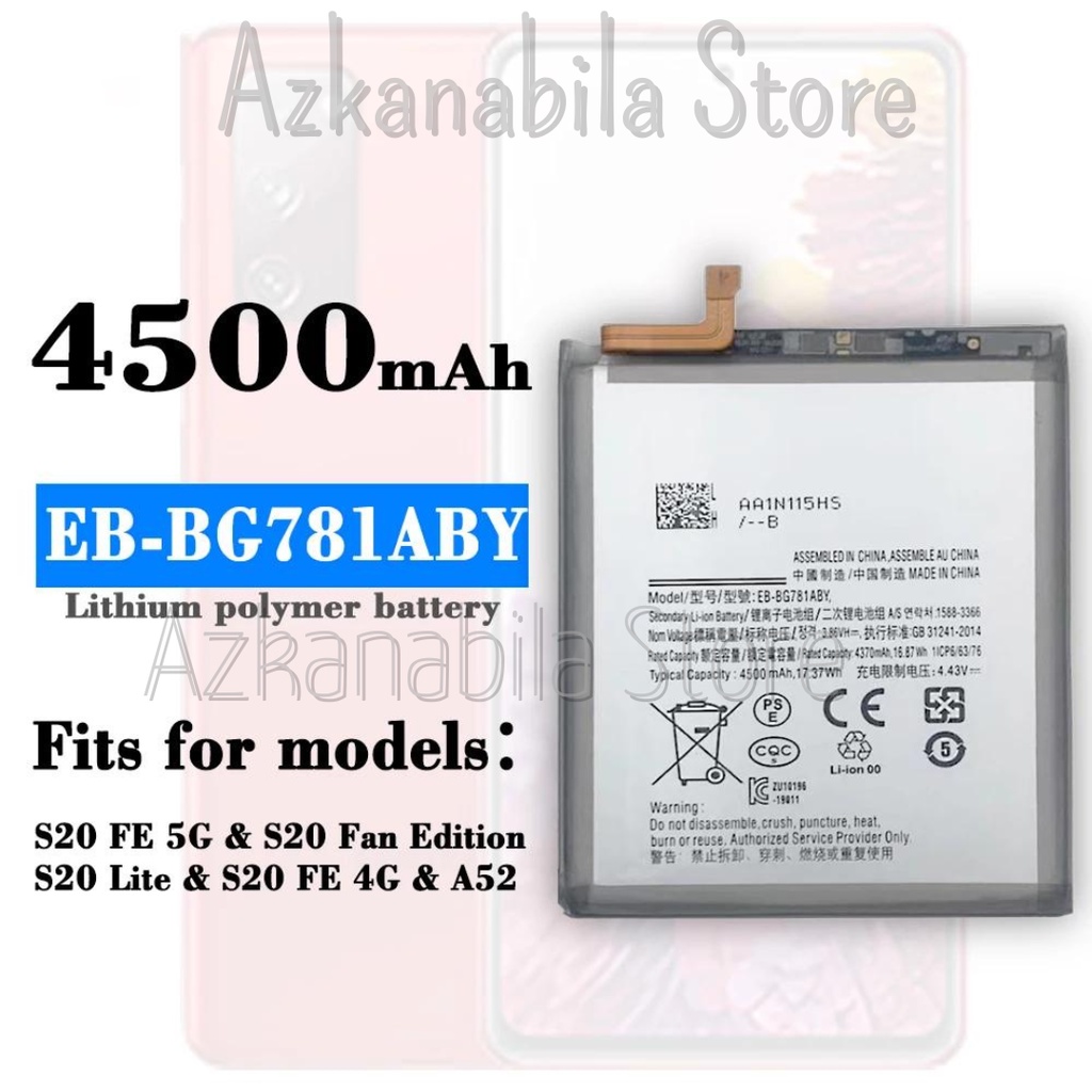 Jual Battery Batre Baterai Samsung Galaxy S20 FE 5G | A52 | S20 Fan Edition | S20 Lite |S20 FE ...