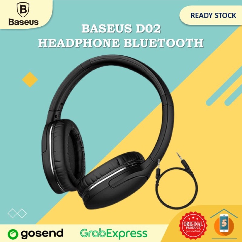Jual Baseus D02 PRO Foldable Headphone Bluetooth Wired / Wireless V5.0 ...
