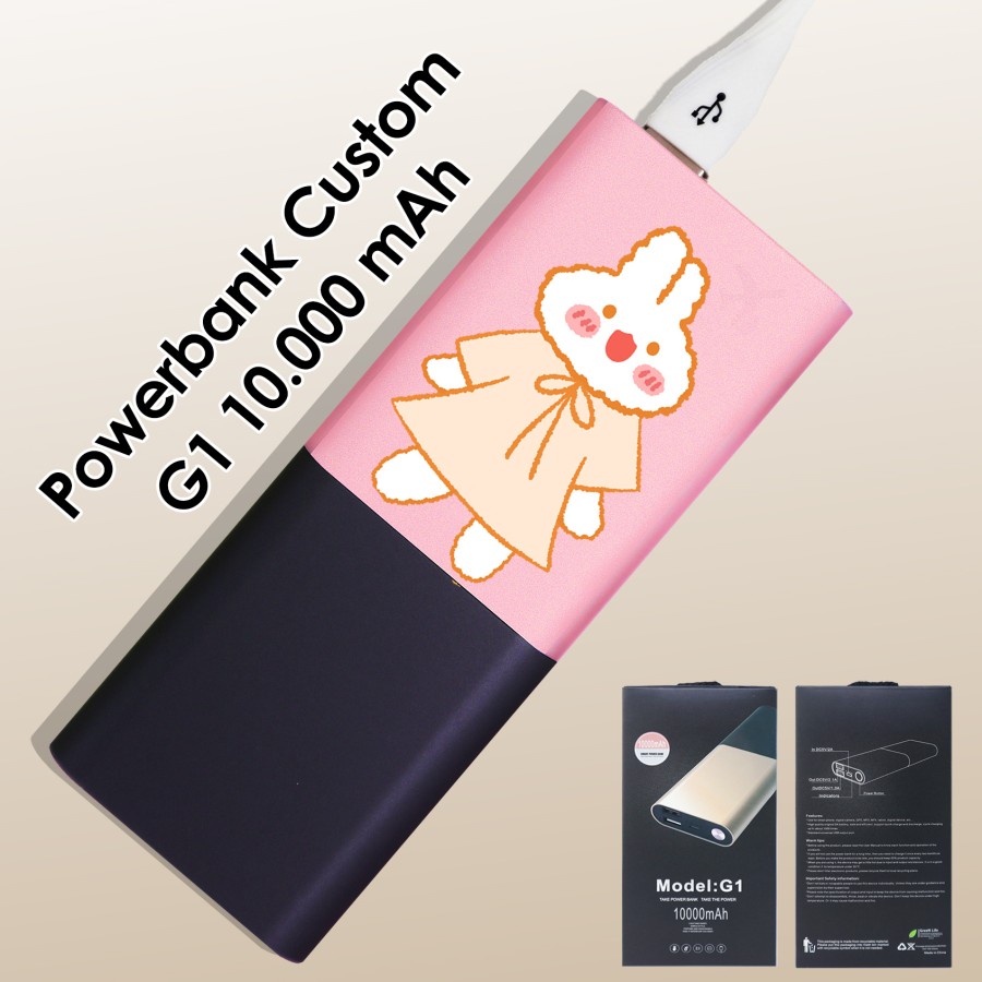 Jual Powerbank Custom Kawaii Lucu Bebas 10000 mAh Powerbank Design ...