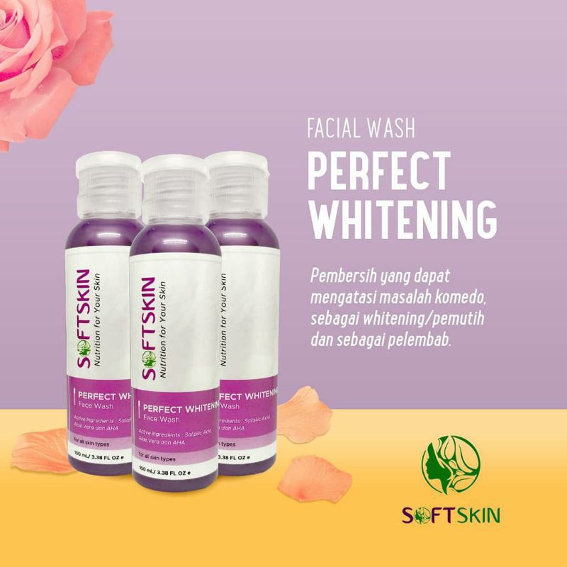 Jual FACIAL WASH & TONER SOFTSKIN ( SABUN WAJAH/ TONER / PELEMBAB WAJAH ...