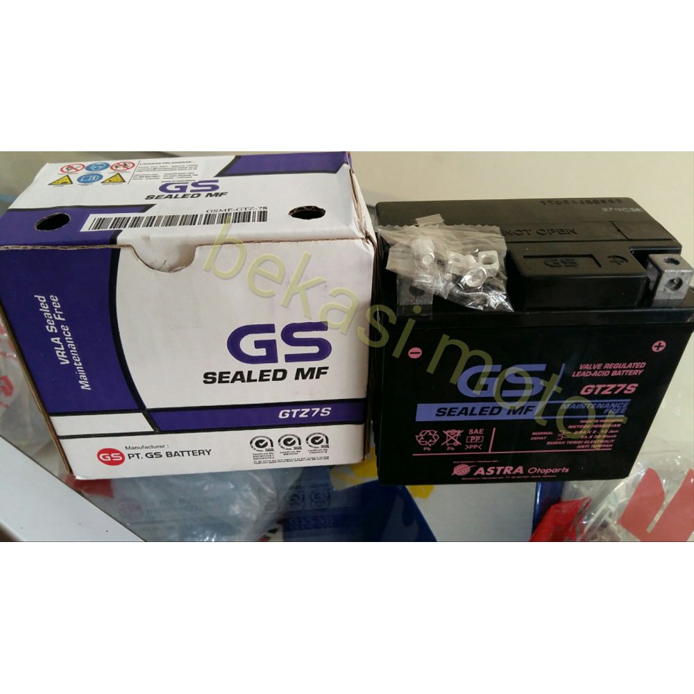 Jual BARU aki accu battery kering GS astra suzuki satria fu original ...