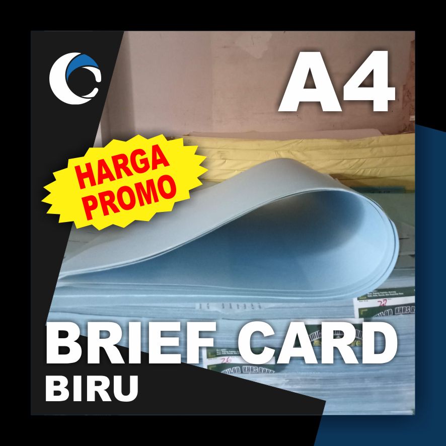 Jual KERTAS BC / BRIEF CARD BIRU 160 GSM Uk [ A4 ] 21 cm X 29.7 ( 100 ...