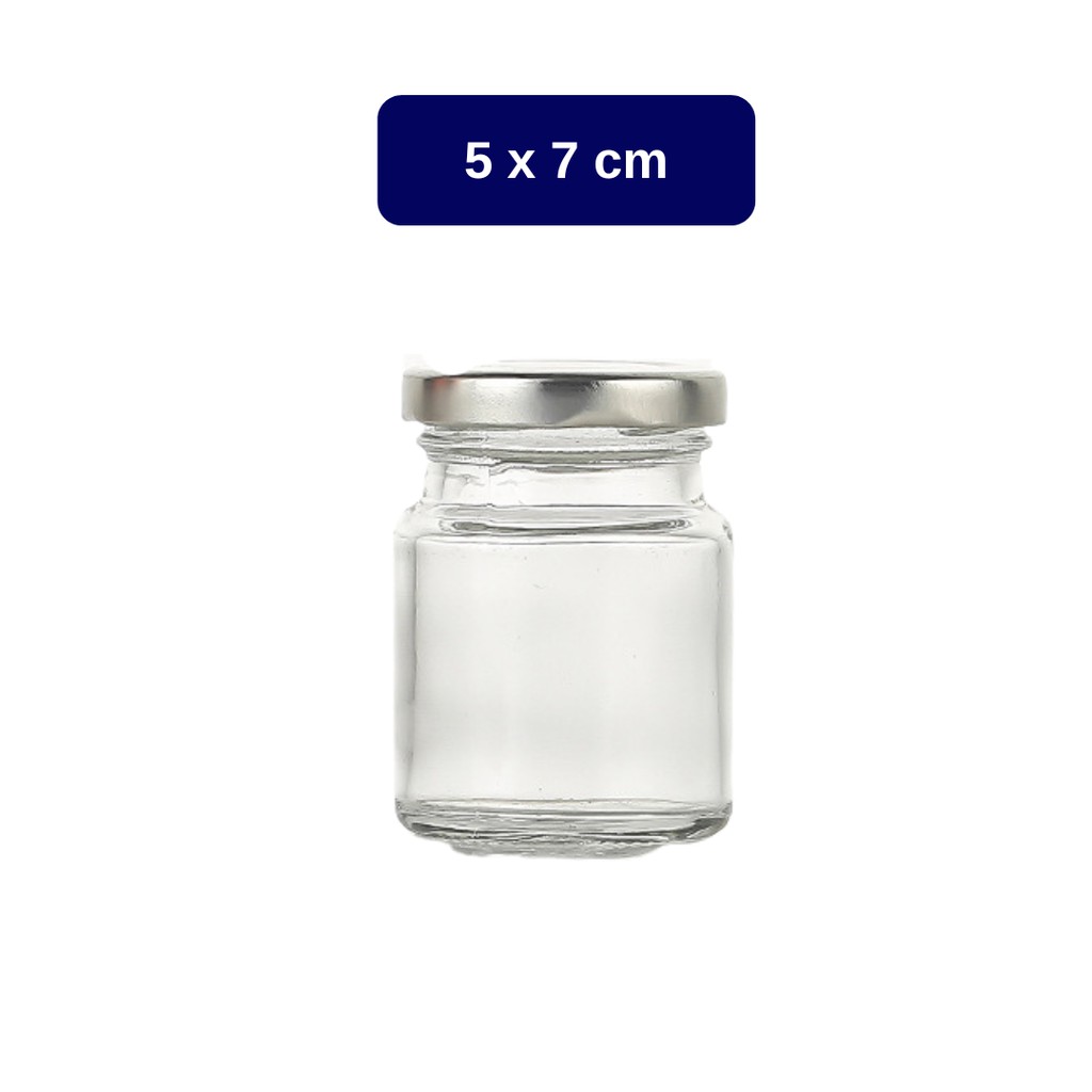 Jual ACSINDO Toples Kaca Bulat / Round Glass Jar 75ml (P057) | Shopee ...