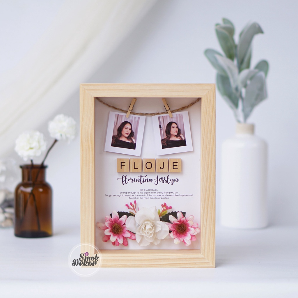 Jual Kado Scrabble Flower Frame Sinok Dekor - Hadiah Ulang Tahun Wisuda Graduation Kenang ...