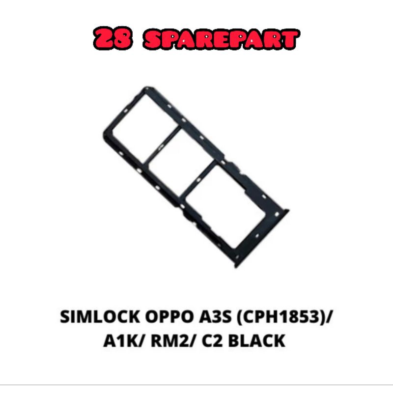 Jual SIMTRAY/ SIMLOCK / SLOT SIM OPPO A3S (CPH1853) / A1K / REAL 2 / C2 ...