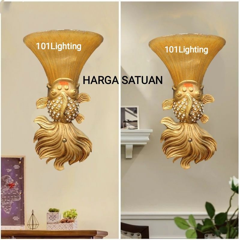 Jual Lampu Hias Dinding Ruang Tamu Indoor 8021-1GD | Shopee Indonesia