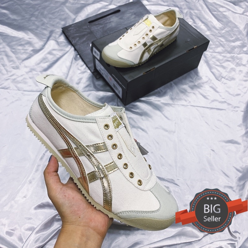 Jual Sepatu Onitsuka Tiger Mexico 66 Slip On Cream Rosegold | Shopee ...