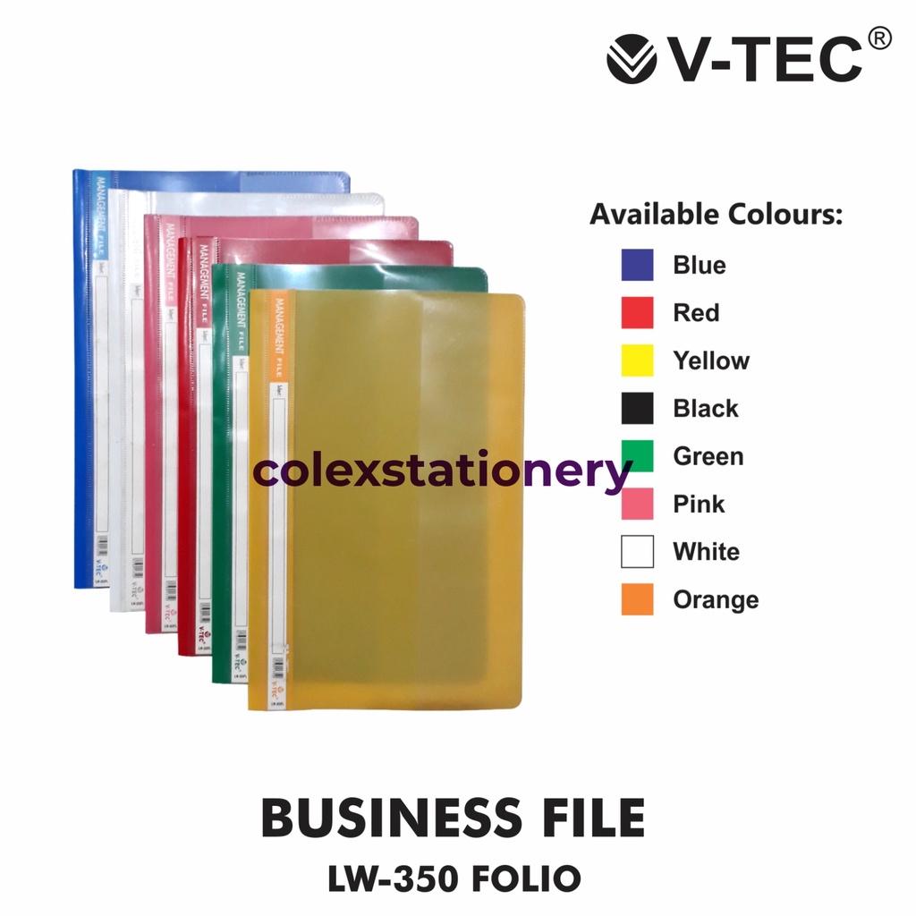 Jual Business File Map Folio Dokumen Plastik Vtec Map Jepit