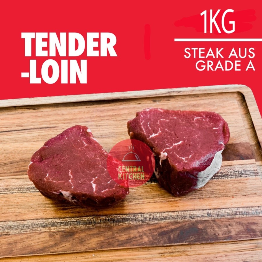 Jual Daging Sapi Impor AUS Tenderloin Beef Steak Grade A 1KG | Shopee ...