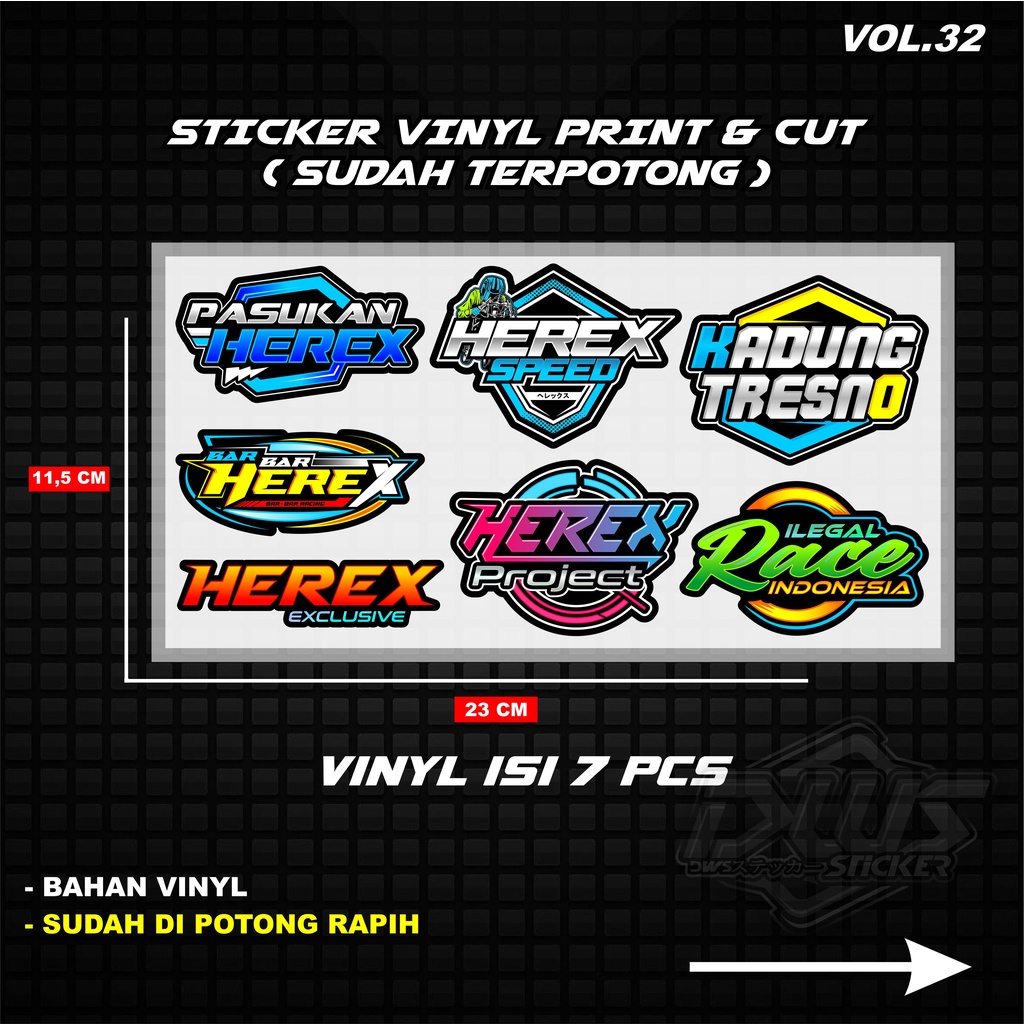 Jual Stiker Print Cut Stiker Motor Stiker Racing Sticker Motor | Shopee ...