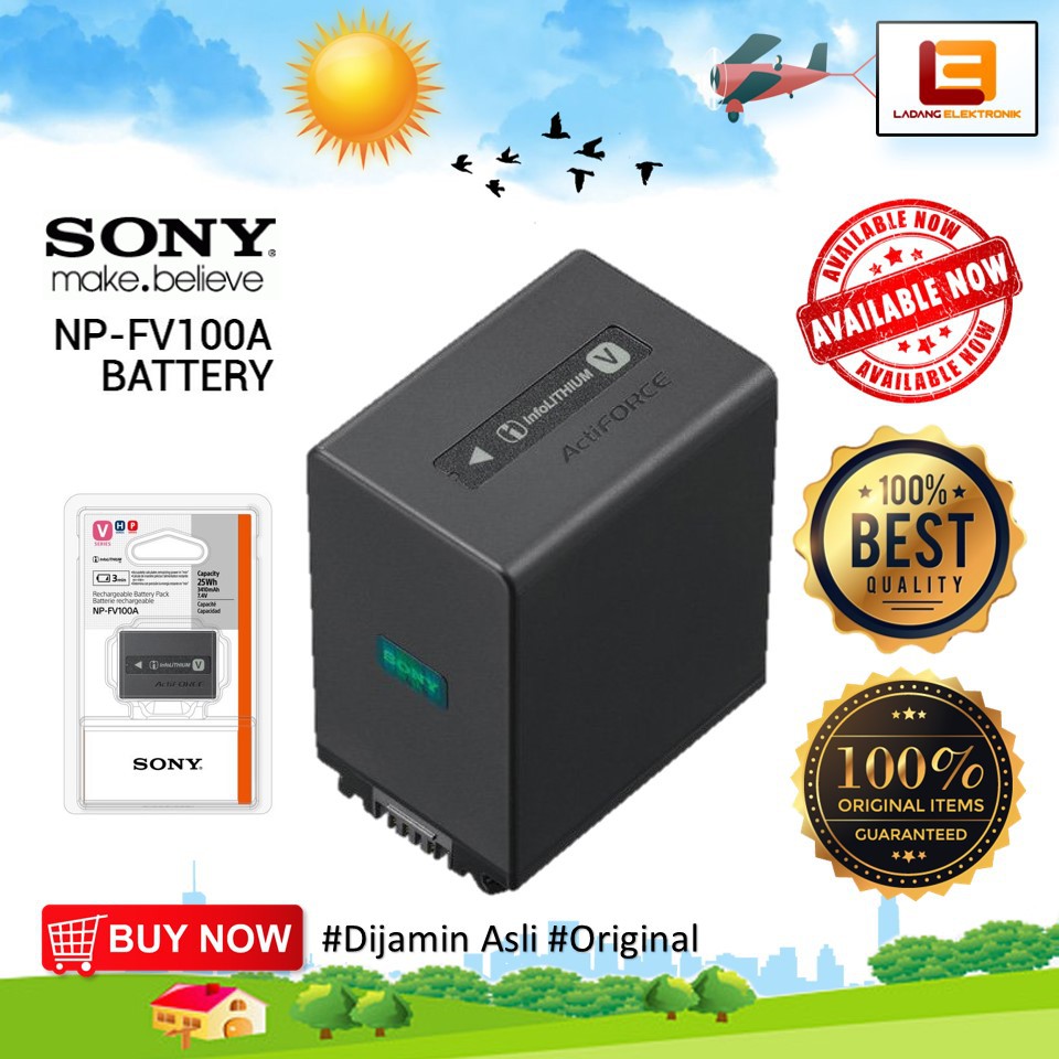 Jual Sony NP-FV100A Rechargeable Battery Pack - Original | Shopee Indonesia