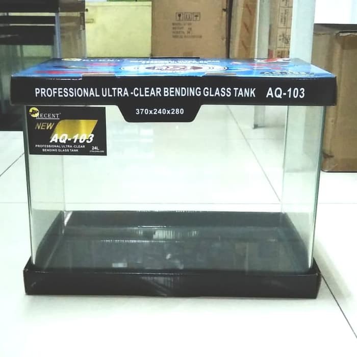 Jual aquarium aquascape kaca bending import Glass Tank Uk 37x24x28cm AQ ...