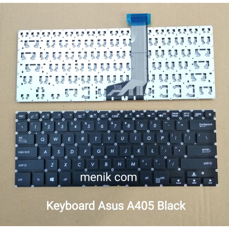 Jual KEYBOARD ASUS A405 Black (Integrated power button) | Shopee Indonesia