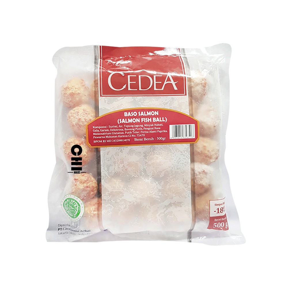 Jual Cedea Baso Salmon 500gr (Bakso Salmon Fish Ball Frozen Food Beku ...