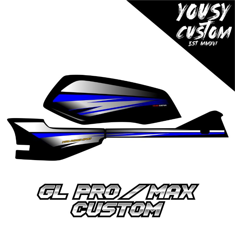 Jual Striping GL PRO MAX Custom Bahan Hologram dan Orajet Laminasi ...
