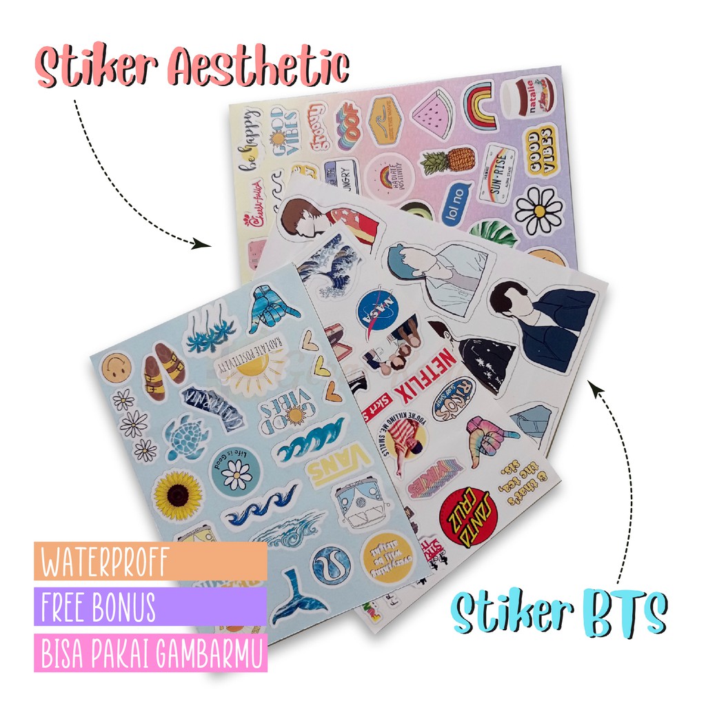 Jual STIKER TUMBLR | STIKER AESTHETIC | STIKER HP | STIKER HP CUSTOM ...